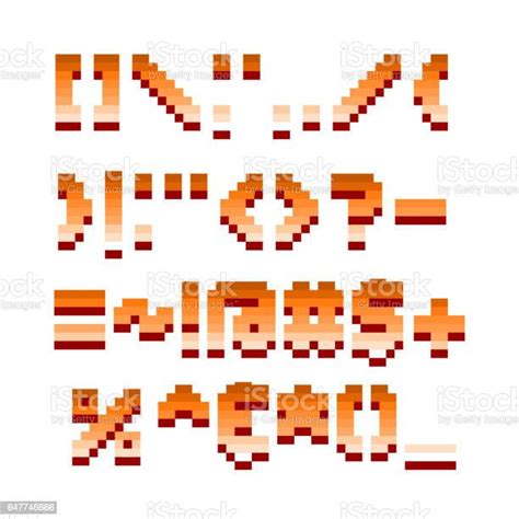 픽셀 복고풍 글꼴 컴퓨터 게임 디자인 벡터 일러스트 레이 션 0명에 대한 스톡 벡터 아트 및 기타 이미지 0명 3차원 형태 Brand Name Video Game