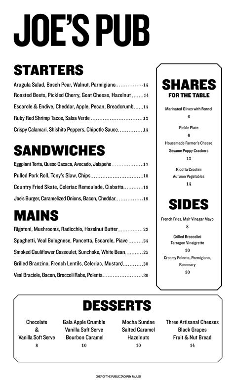 Bar Menu Example At Hazel Lawson Blog