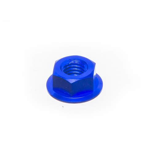 Tuerca Con Arandela Integrada M8 Most Aluminio Azul Din 6923 En