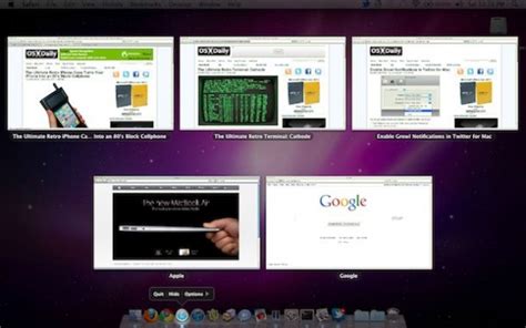 Click And Hold A Dock Icon For App Specific Expose