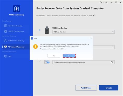 How To Create A Bootable Disk And Recover Data From A Crashed Pc In Aomei Fastrecovery