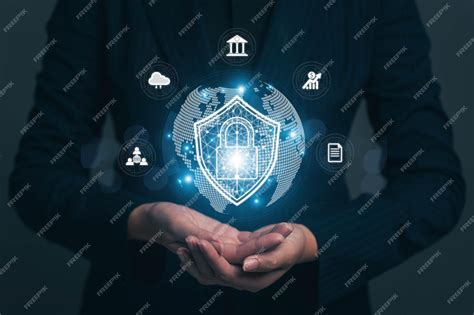 Premium Photo Businesswoman Locking Sensitive Financial Data For Cyber Security Protection