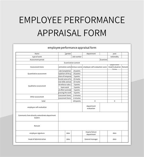 Excel Performance Appraisal Template At William Farr Blog