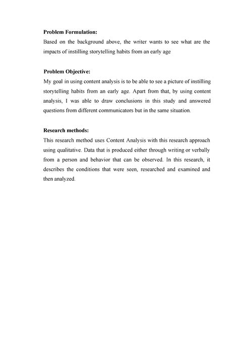 Problem Formulation Problem Formulation Based On The Background