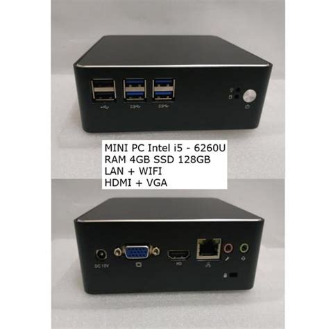 Jual Mini PC Intel Core I5 4GB 128GB SSD HDMI VGA Wifi Mirip MiniPC NUC Jakarta Barat