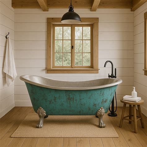 Clawfoot Freestanding Copper Bathtub Luxury And Artisan Style Rustica