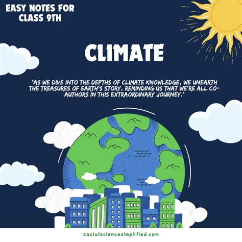Climate Easy And Detailed Notes For Class 9th Cbse