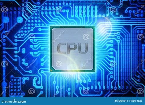 computer processor stock image image 36422011
