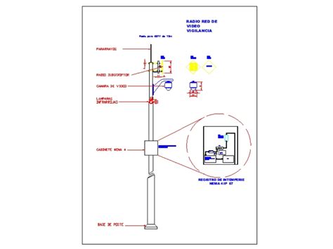 Cctv Pole In Autocad Download Cad Free 47 15 Kb Bibliocad