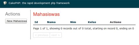 Membuat Aplikasi Crud Sederhana Dengan Cakephp Jaranguda