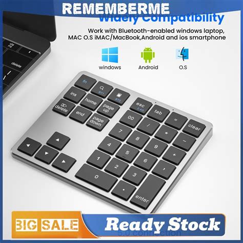 G Bluetooth Compatible Numeric Keypad USB Rechargeable Keys For Data Entry Shopee
