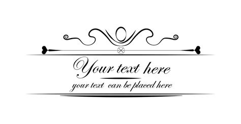 Template With Text Isolated Empty Field Vector Ornaments 10744007 Vector Art At Vecteezy