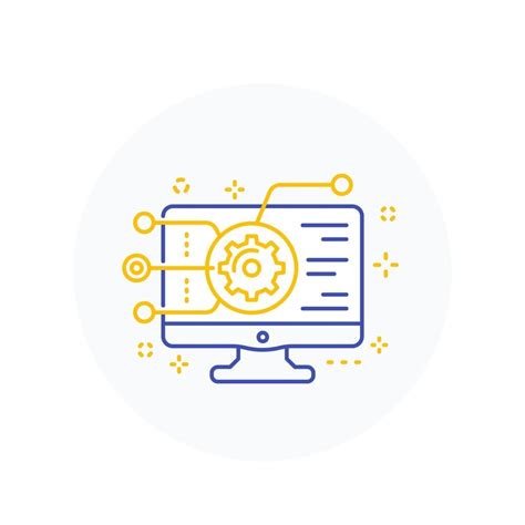 Coding Software Development App Integration Programming Icon Linear