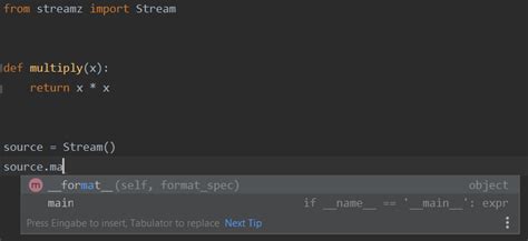 Python Pycharm Intellisense Is Not Working With Streamz Lib Stack