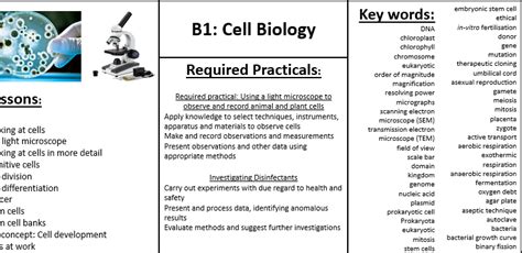 Revision Pages For AQA Science Teaching Resources