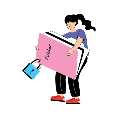 Data Protection Unauthorized Access Data Security Flat Illustration