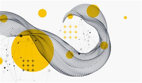 추상적인 물결은 밝은 그라데이션 색상의 프레임 스타일로 만들어집니다 과학 및 기술 프레젠테이션을 위한 템플릿입니다 손으로 그린