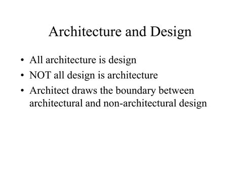 Ppt Whats The Difference Between Architecture And Design Powerpoint
