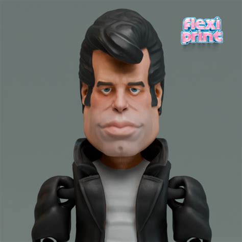 3d Printable Danny Zuko Flexi Print By Flexi Print