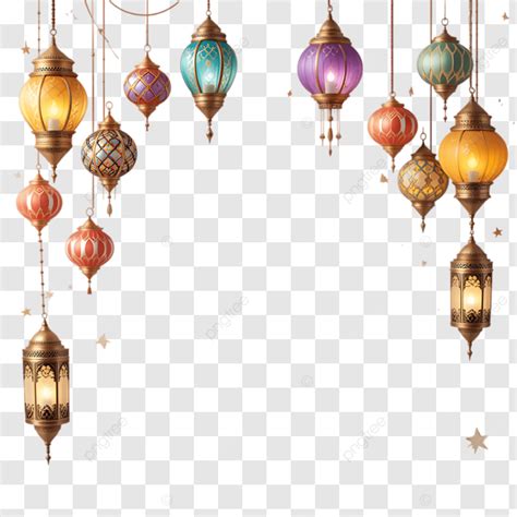 이슬람 축하 행사를 위한 예술적인 등불 화려한 교수형 등불 아름다운 이슬람 등불 성월 장식 Png 일러스트 및 이미지 에 대한 무료 다운로드 Pngtree