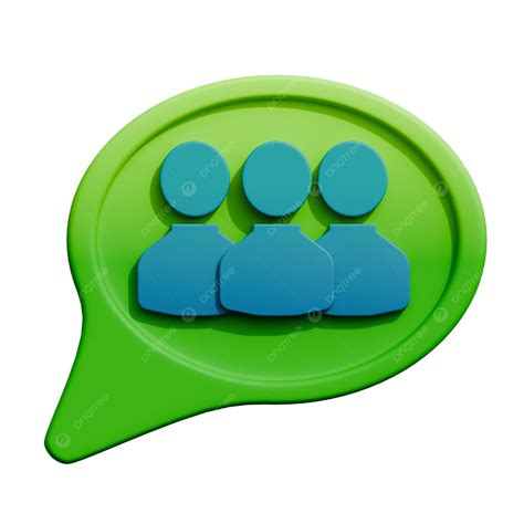 3d 그룹 채팅 아이콘 3d 채팅 아이콘 그룹 Png 일러스트 및 Psd 이미지 무료 다운로드 Pngtree