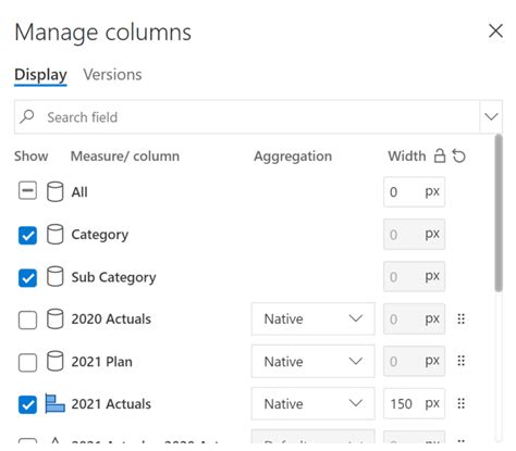 How To Hide Show Resize And Rearrange Columns In Power BI