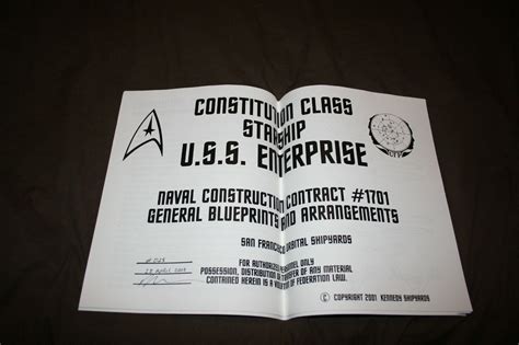 Constitution Classuss Enterprise Contract1701 Blueprints And Arrangements 4607448392