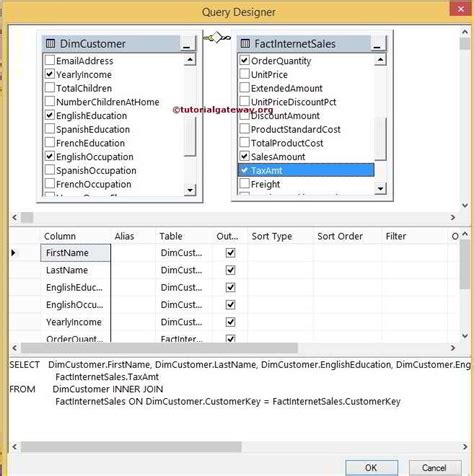 Sql Query Builder Or Designer