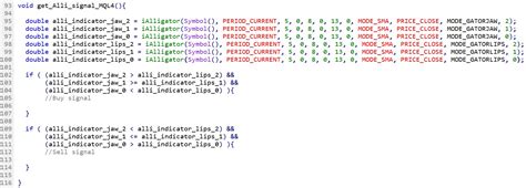 How To Implement The Gatoralligator Indicator Mql Programming Forex Robot Expert