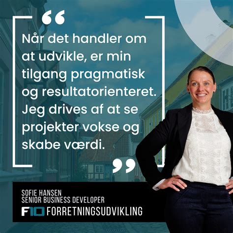 Byd Velkommen Til Sofie Hansen Hos Konsulenthuset F10