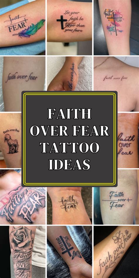 21 Faith Over Fear Tattoo Ideas For Women And Men Inspiring Designs