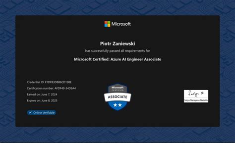 Piotr Zaniewski On Linkedin Azure Aicertified Microsoft