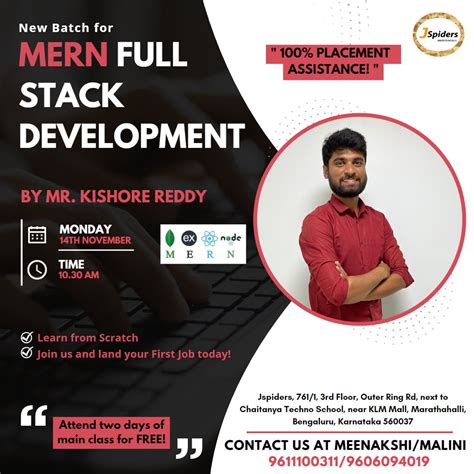 New Batch For Mern Stack Jspiders Marathahalli Facebook