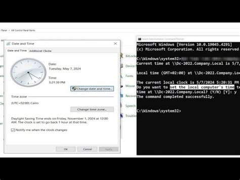 How To Synchronize Time And Date Between Client Computer And Domain Controller Using Command