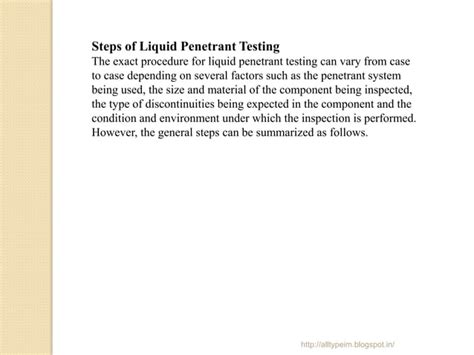 Liquid Penetrant Testing PPTX