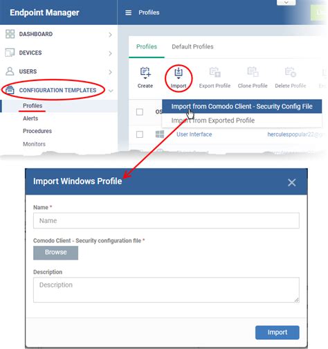 How To Export And Import Security Configuration