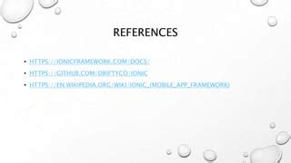 IONIC Hybrid Mobile App Development PPTX