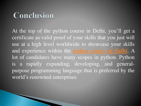 Python Course In Delhi Pptx