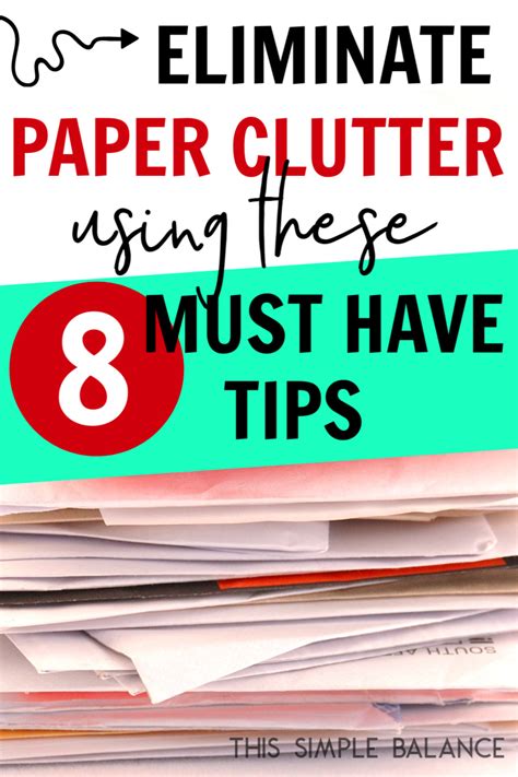 How To Reduce Paper Clutter Simple Steps This Simple Balance