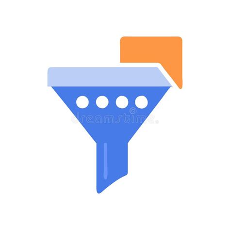 Message Filter Icon For Sorting Stock Vector Illustration Of