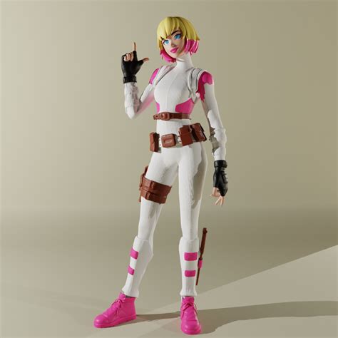 Stl File Gwenpool Skin Fortnite Figure 🗿 ・3d Printer Design To Download