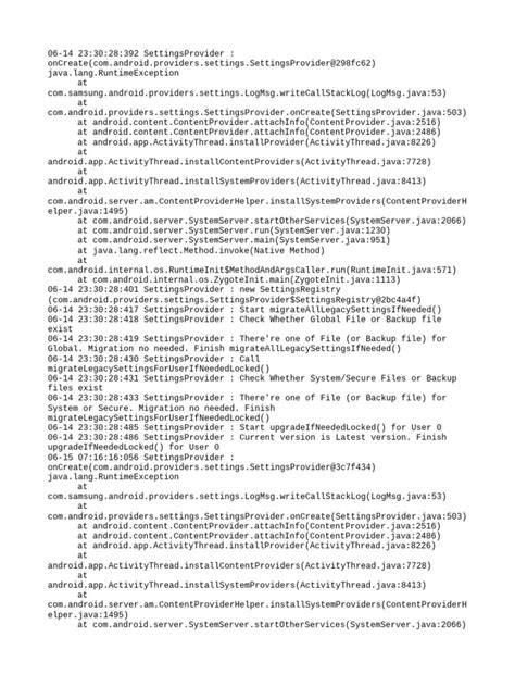 Settingsprovider Pdf Java Programming Language Backup