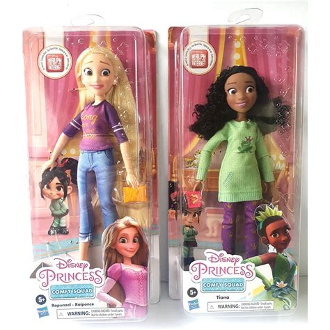 Disney Princess New Comfy Squad 1 Rapunzel 2 Tiana Doll Ralph Breaks
