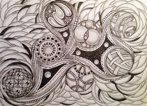 Life Unfolds Pen And Pencil Tangle Art By J Brandt X Zentangle Art Zentangle