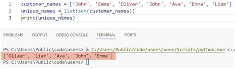 How To Get Unique Values From A List In Python