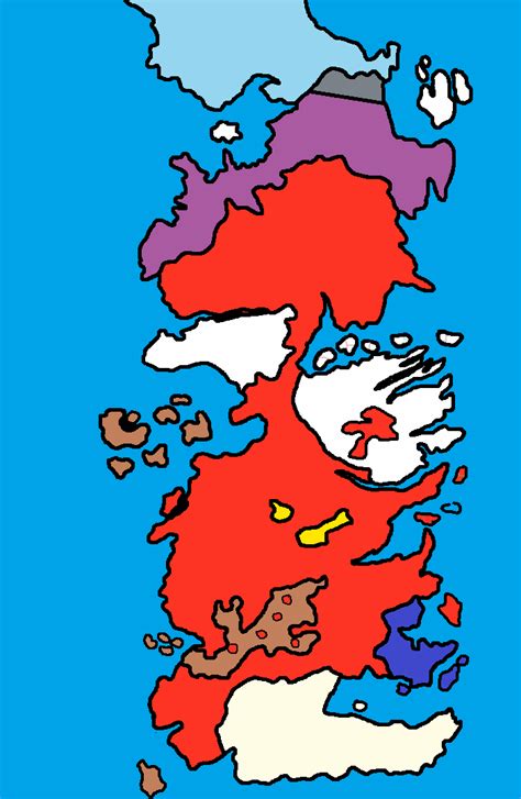 Westeros Political Map Image Hearts Of Ice And Fire Mod