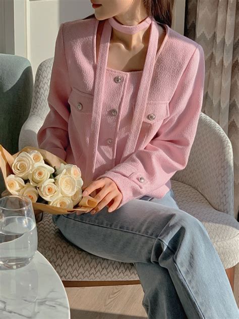 리리앤코 1천장 돌파 프리미엄원단 클래식 44 120 크리트린 트위드 스퀘어넥 타이 세트 자켓신상 봄 하객룩 출근룩 데이트룩 빅사이즈 120사이즈 자체제작