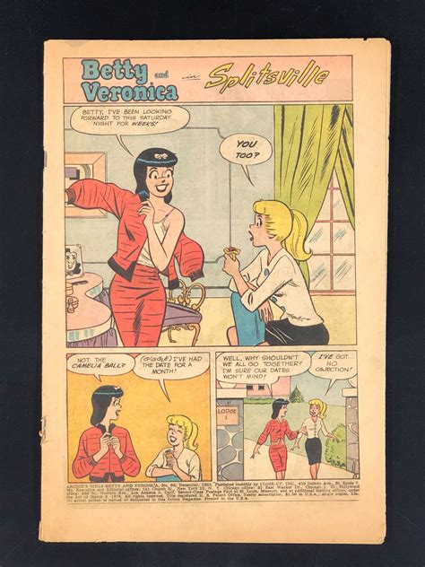 Archies Girls Betty And Veronica 96 1963 Comic Books Silver Age