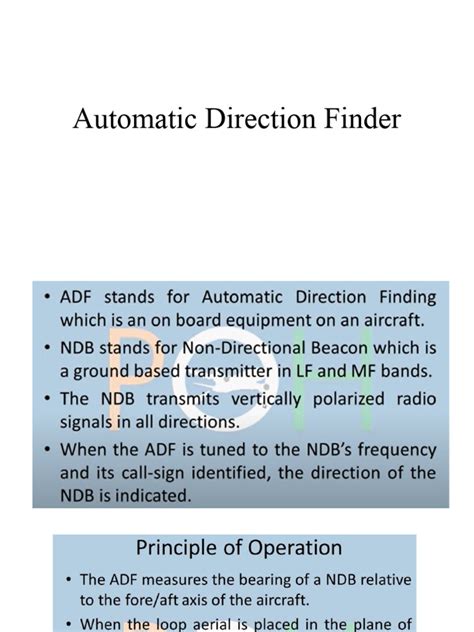 Automatic Direction Finder Pdf