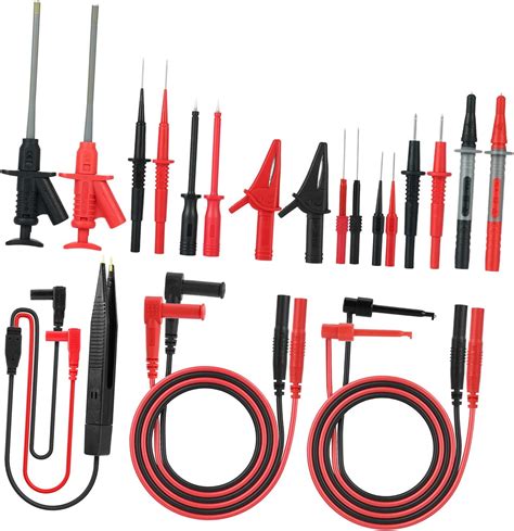 Mk30 21pcs Electronic Test Lead Kits Multimeter Lead With Alligator